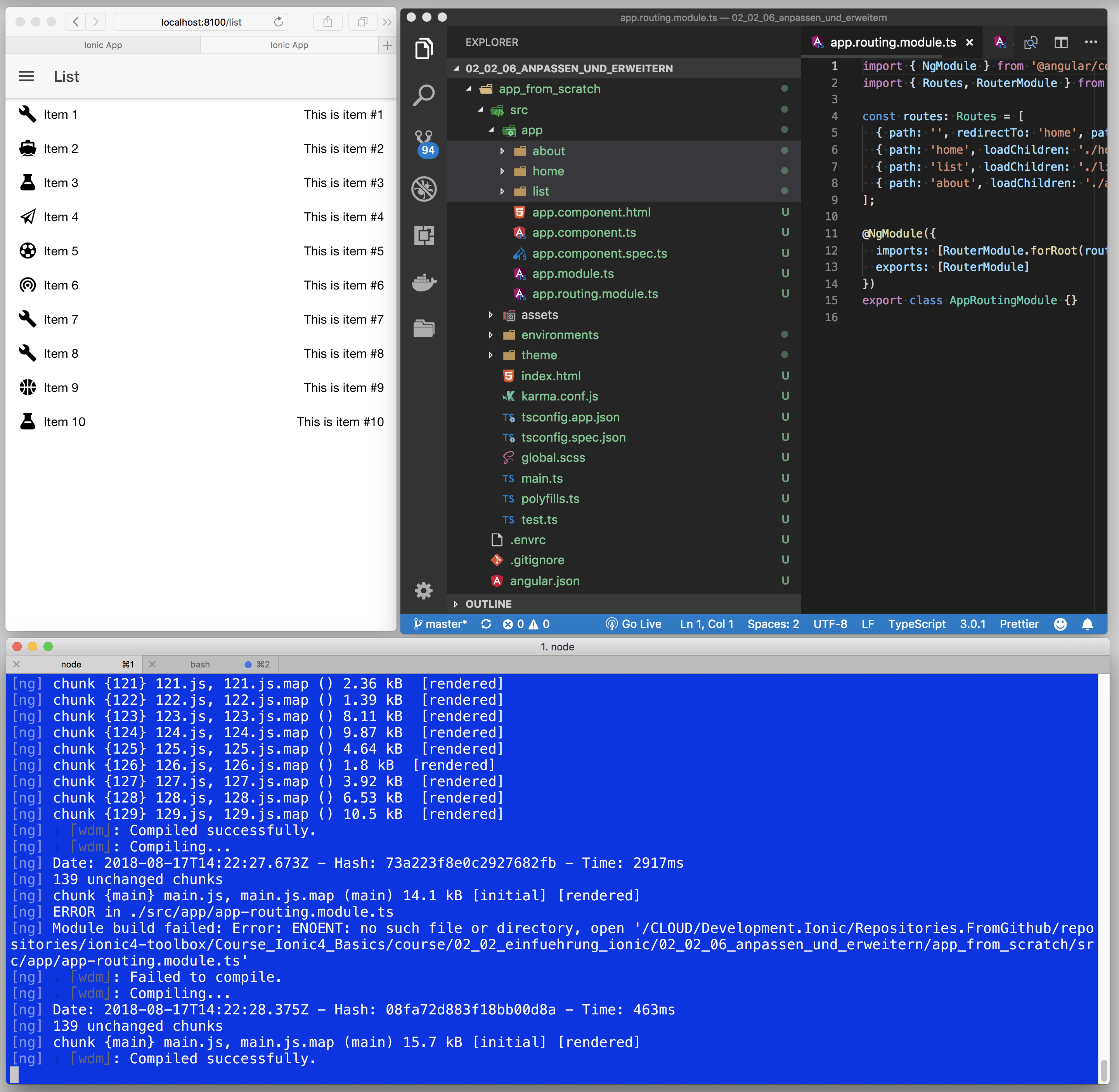 Ionic | App from Scratch – Adding Content – Developer Blog
