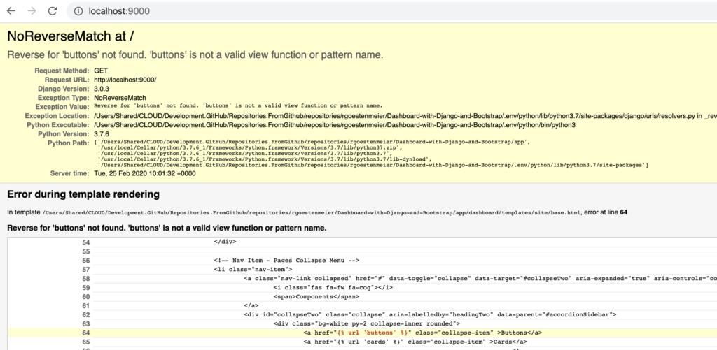 Django Build A Dashboard With Django And Bootstrap Part 3 Developer Blog